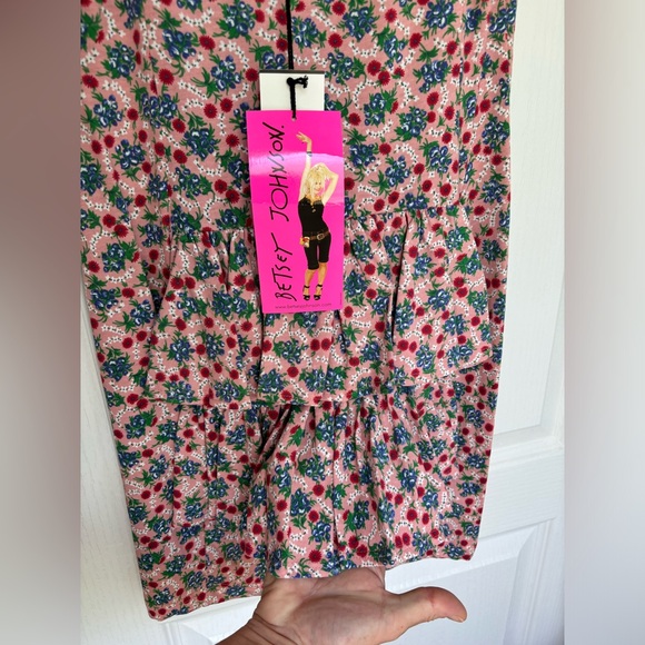 Betsey Johnson | Dresses | Betsey Johnson Blueberry Floral Bustle Strap ...